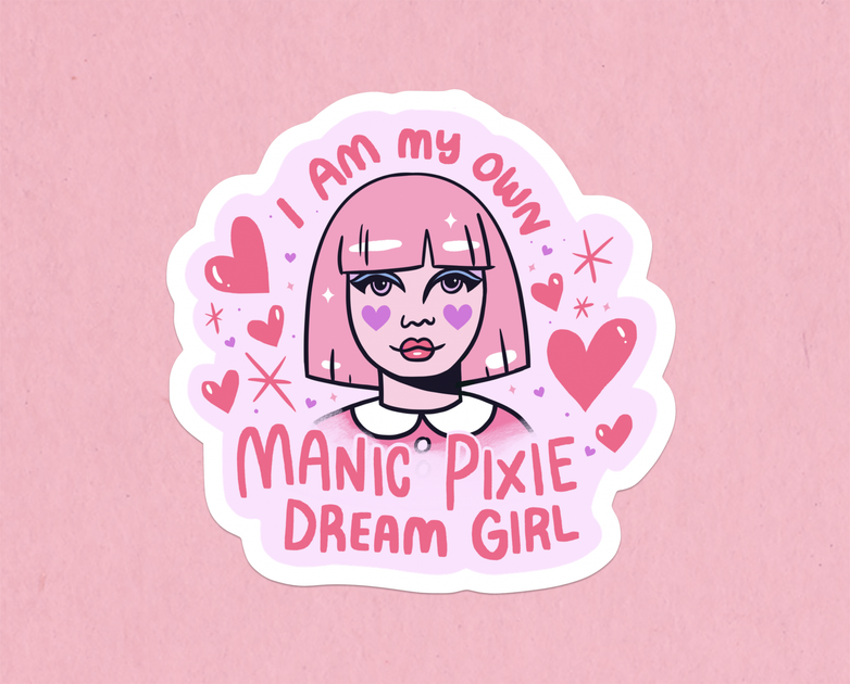 Manic pixie dream girl sticker – kate gabrielle