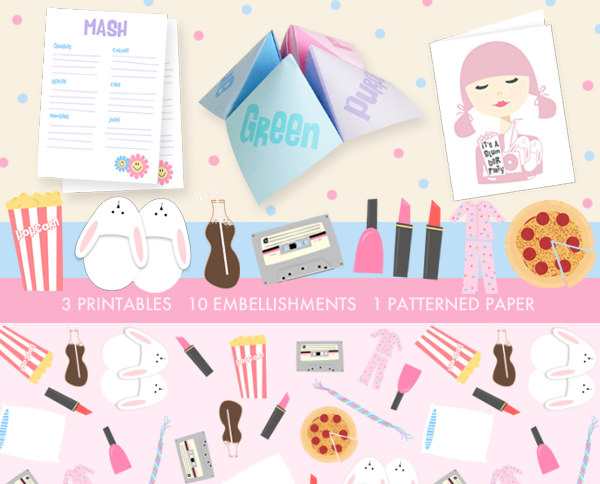 Slumber Party digital kit – kate gabrielle