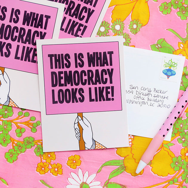Democracy postcard – kate gabrielle