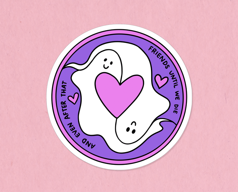Ghost friends sticker – kate gabrielle