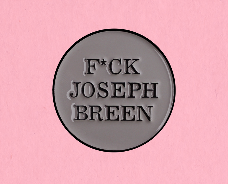 F*ck Joseph Breen enamel lapel pin – kate gabrielle