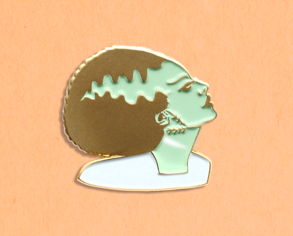 Bride of Frankenstein enamel lapel pin – kate gabrielle