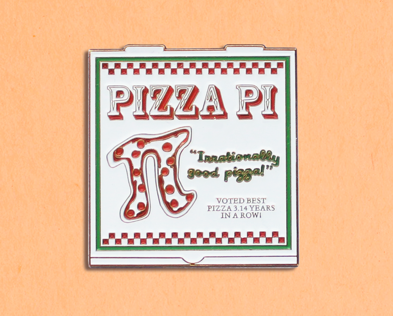 Pizza Pi enamel lapel pin – kate gabrielle