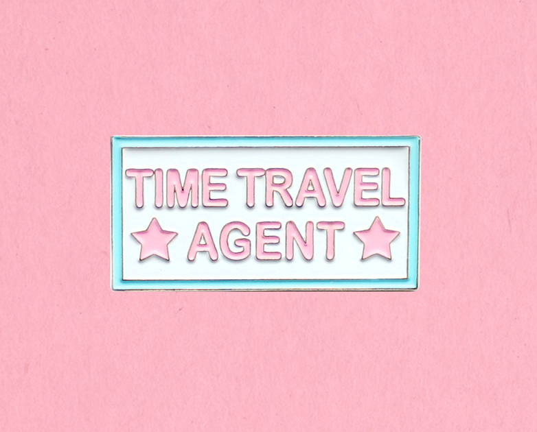 Time Travel Agent enamel lapel pin – kate gabrielle